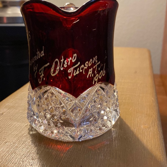 Antique | Dining | Ruby Flash Glass Pitcher 96 | Poshmark